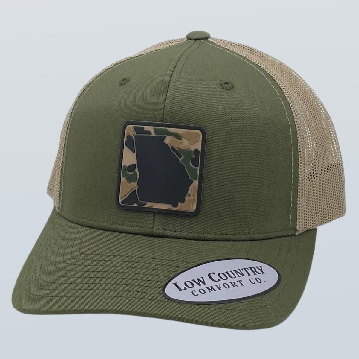 Georgia Outline Camo PVC Patch Moss/Khaki Hat – Riverbed Threads