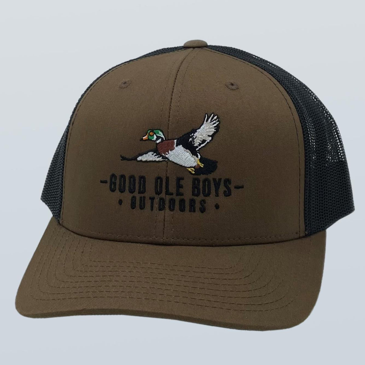GOB Flying Wood Duck Coyote Brown/Black Hat – Riverbed Threads