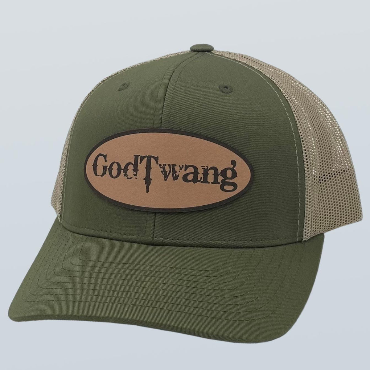 God Twang Patch Moss/Khaki Hat – Riverbed Threads