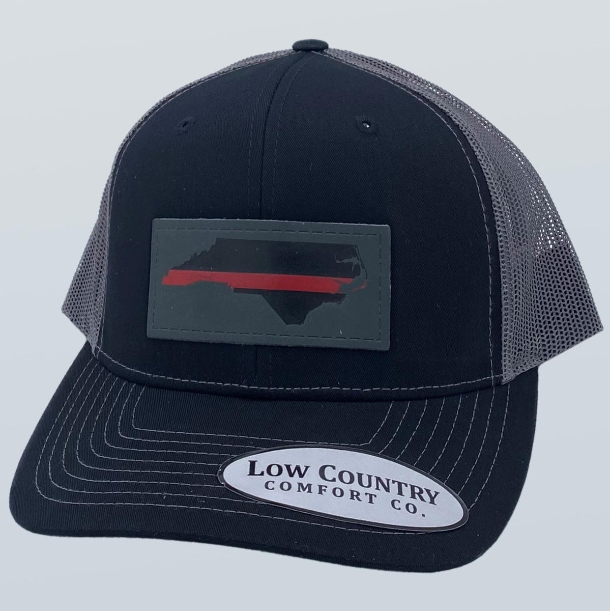North Carolina Red Line Patch Black/Charcoal Hat – Riverbed Threads
