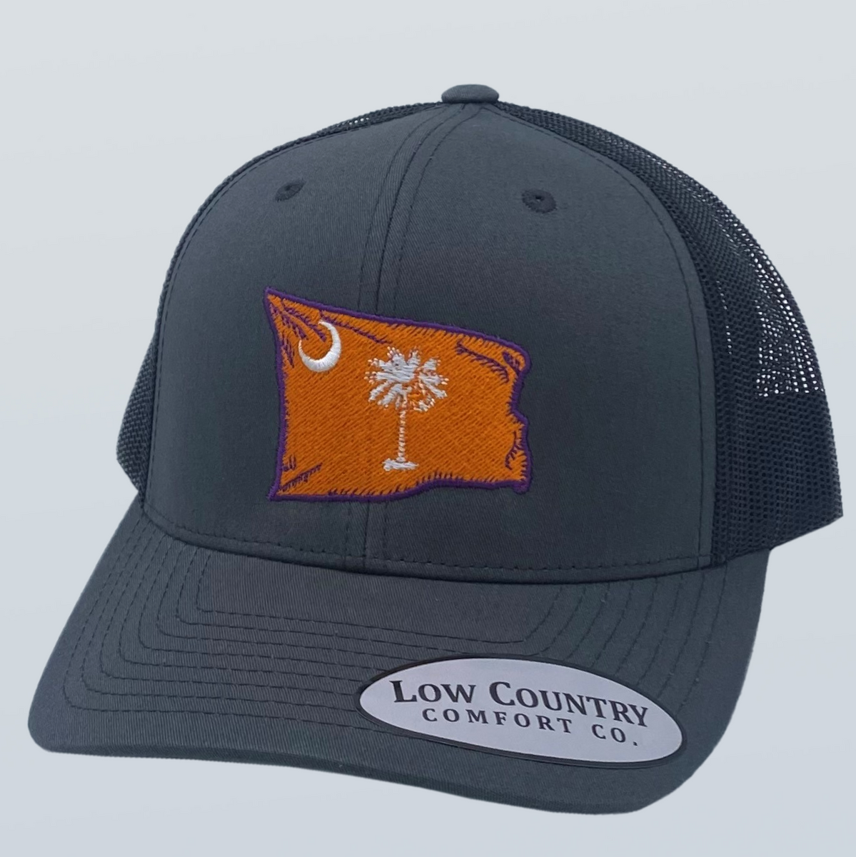 South Carolina Wavy Flag Clemson Charcoal/Black Hat – Riverbed Threads