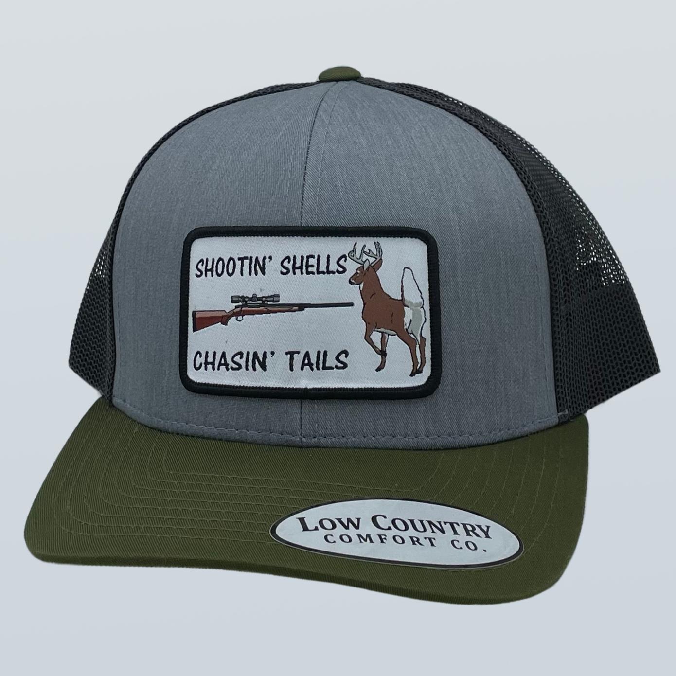 Shootin' Shells Patch Heather/Charcoal/Moss Green Hat – Riverbed Threads