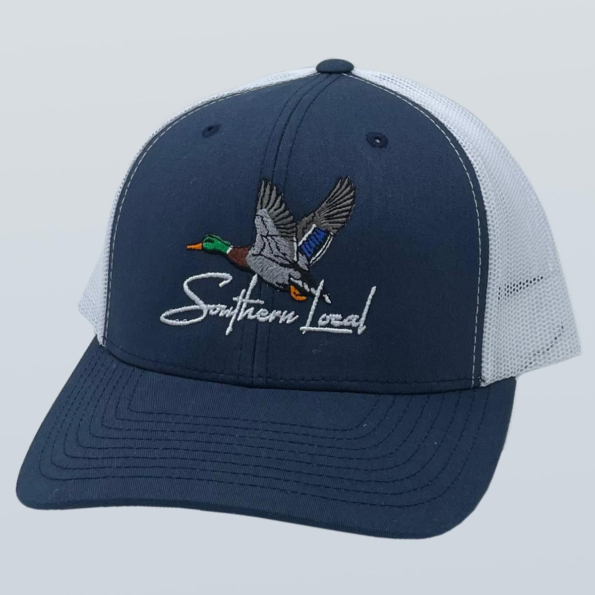 Southern Local Flying Mallard Hat Navy/White – Riverbed Threads