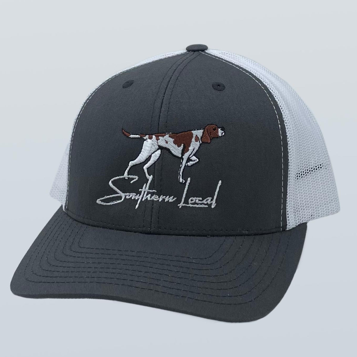 Southern Local Pointer Hat Charcoal/White – Riverbed Threads