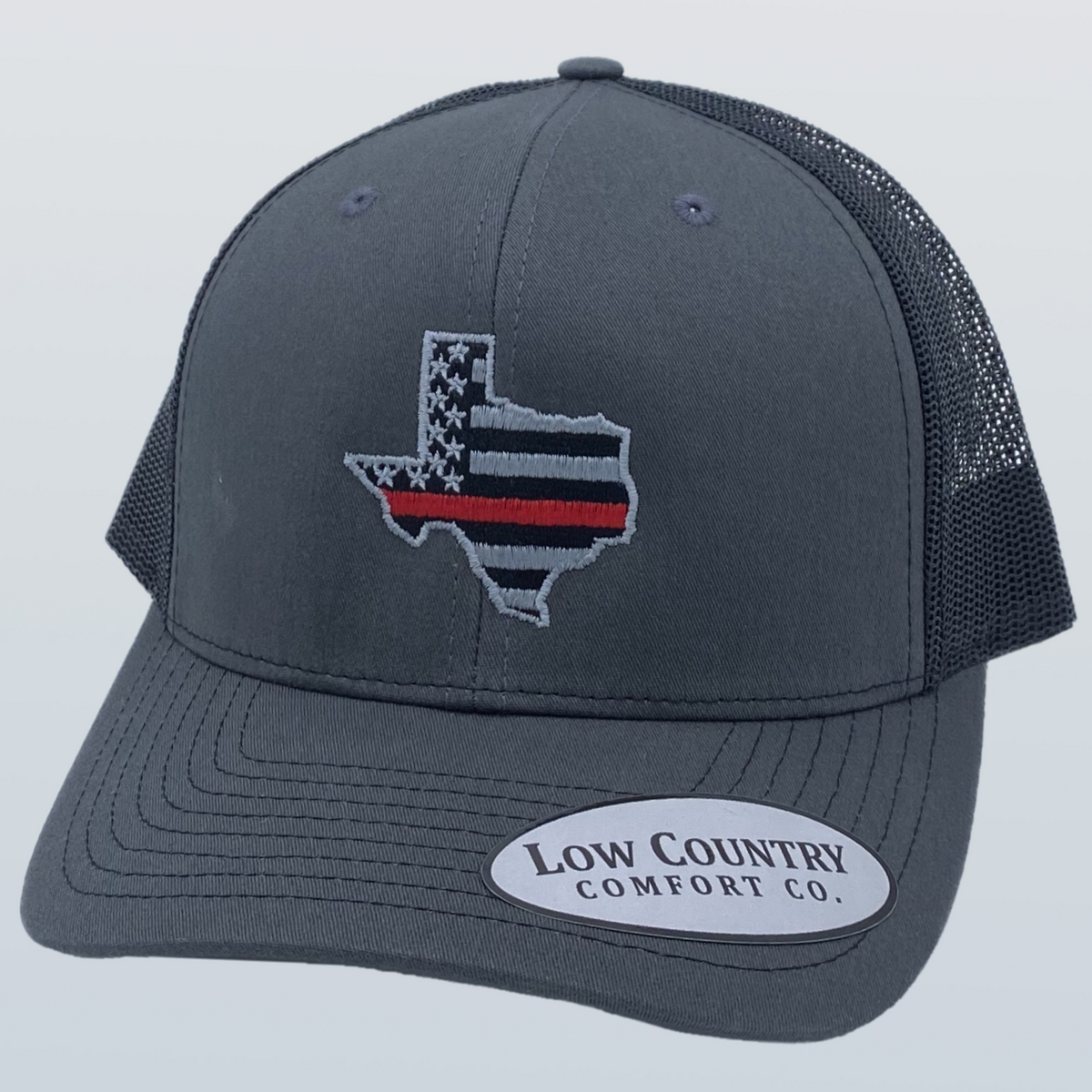 Texas Red Line Hat Charcoal/Black – Riverbed Threads